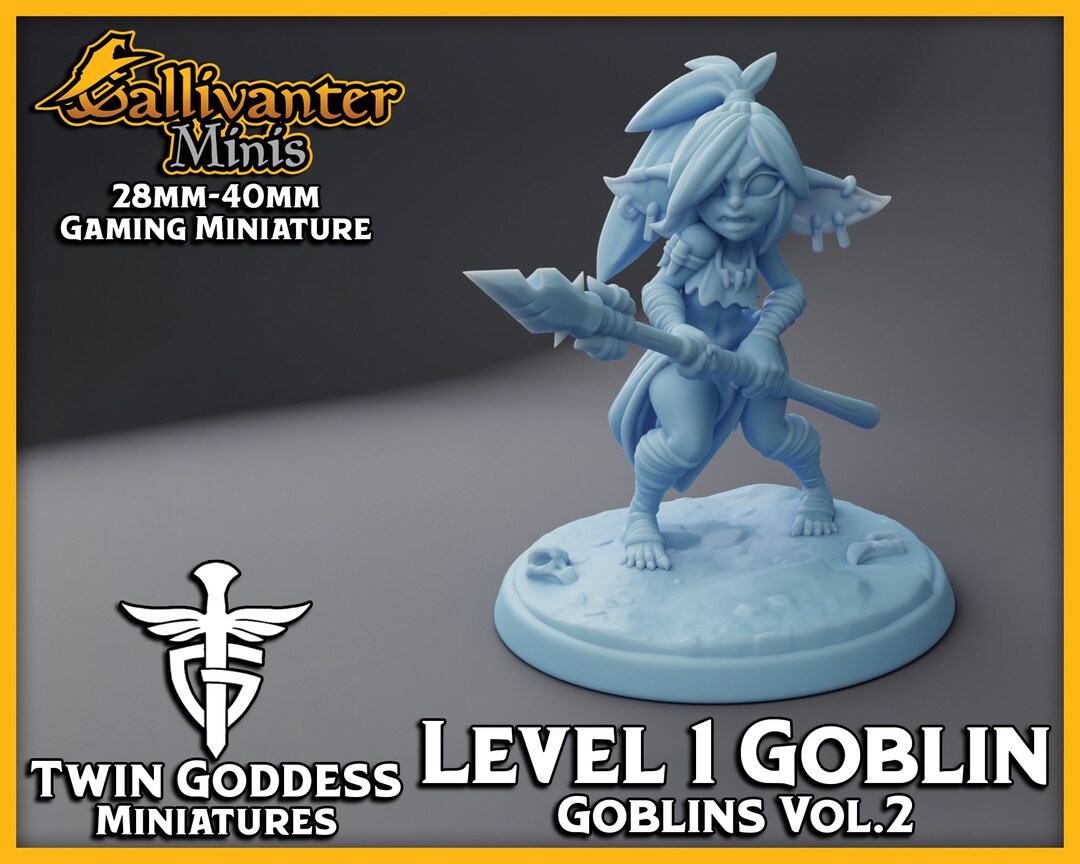 Level 1 Goblin | Twin Goddess Miniatures: Goblin Takeover Vol.2 | 28mm ...