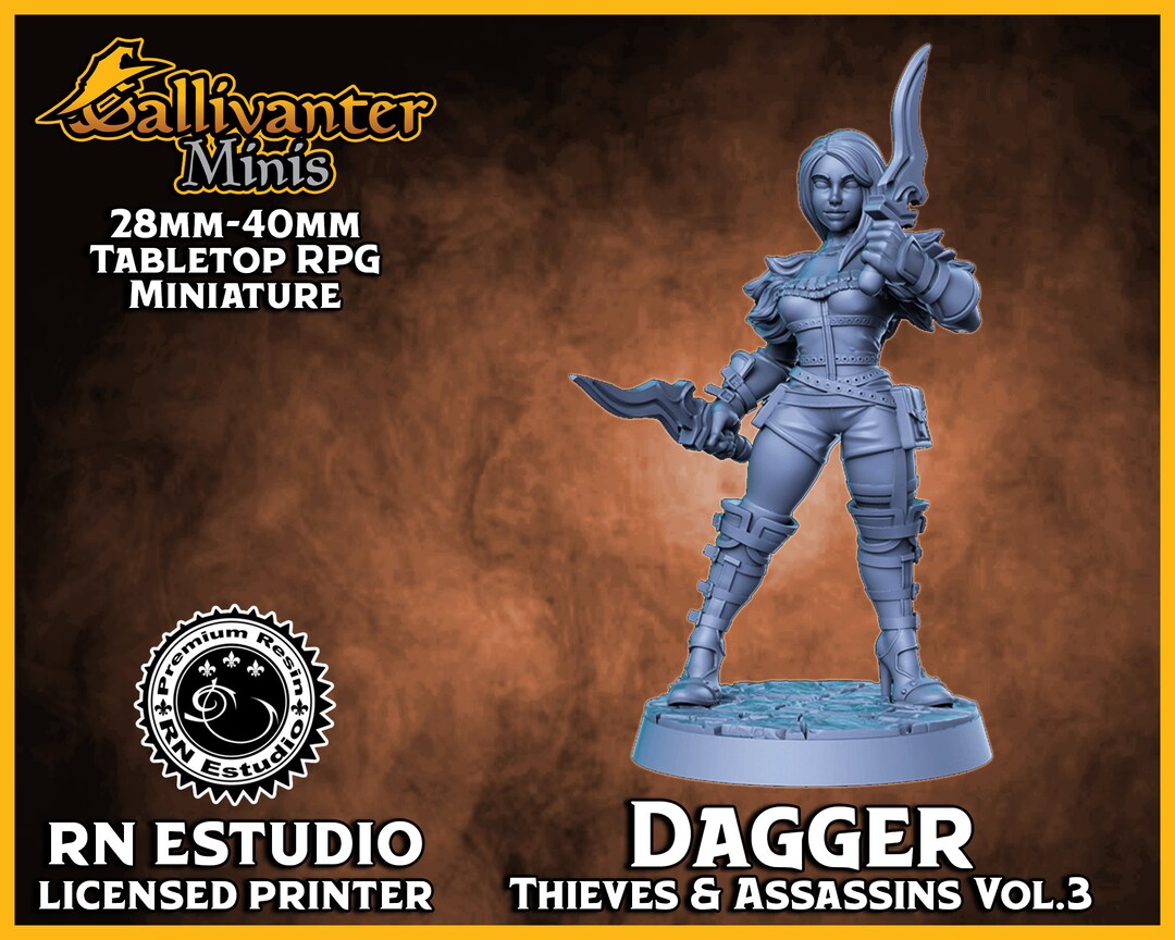 Dagger RN Estudio Thieves & Assassins Vol. 3 28mm 32mm 35mm 40mm Dnd ...