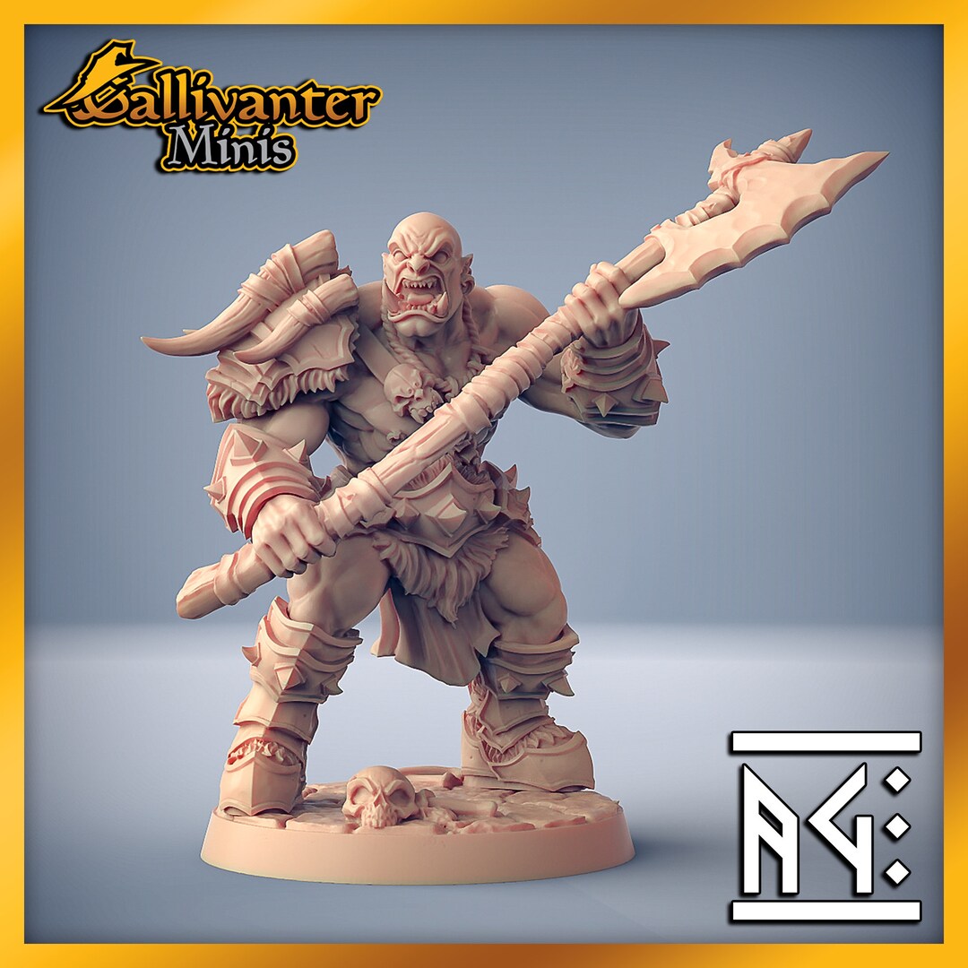 Marauder A1, Male Orc W/ Greataxe Artisan Guild: Vol.03 Orc Barbarians ...