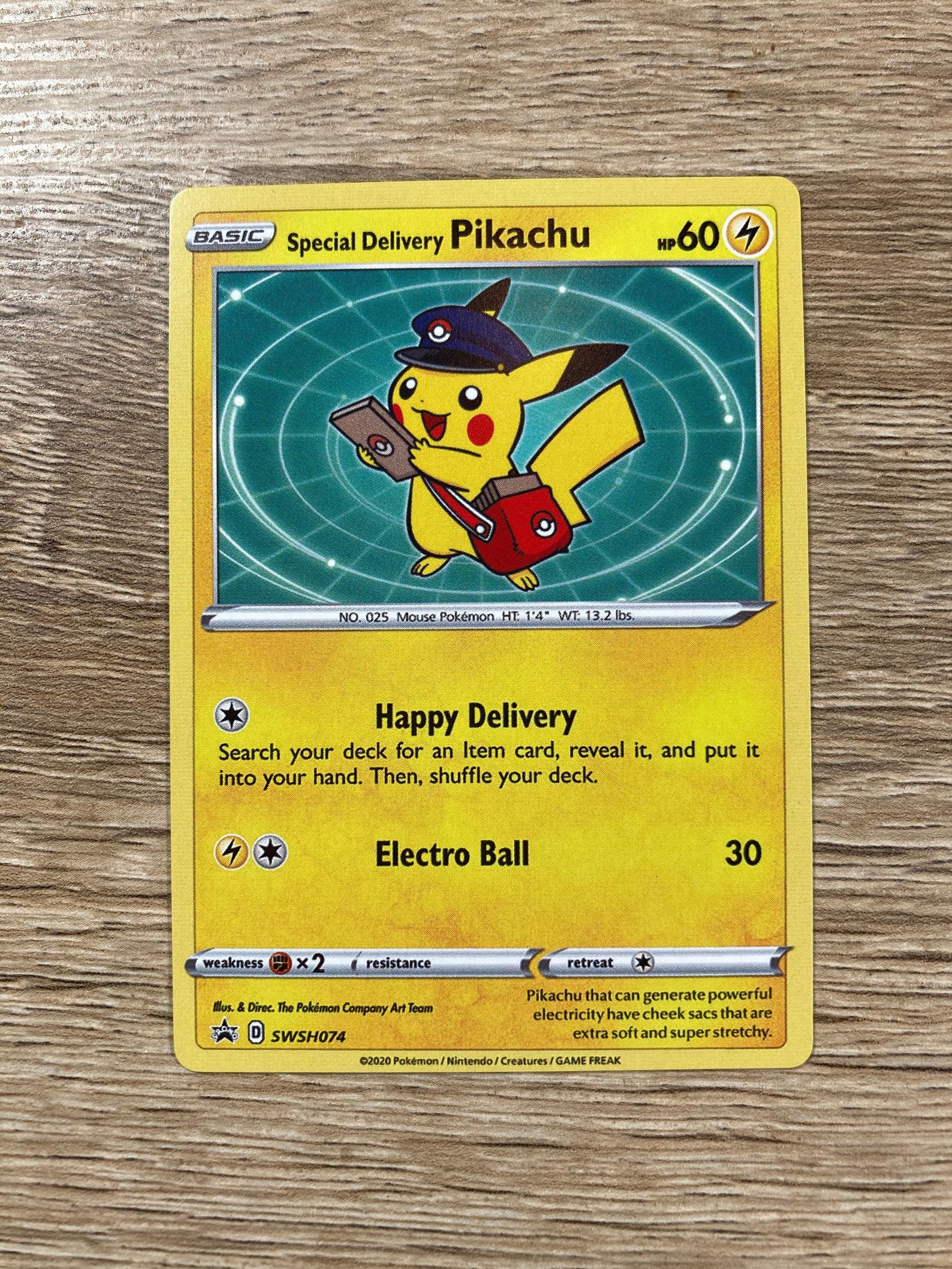 Special Delivery Pikachu Custom Made Pokémon Card Non-Holo | Etsy
