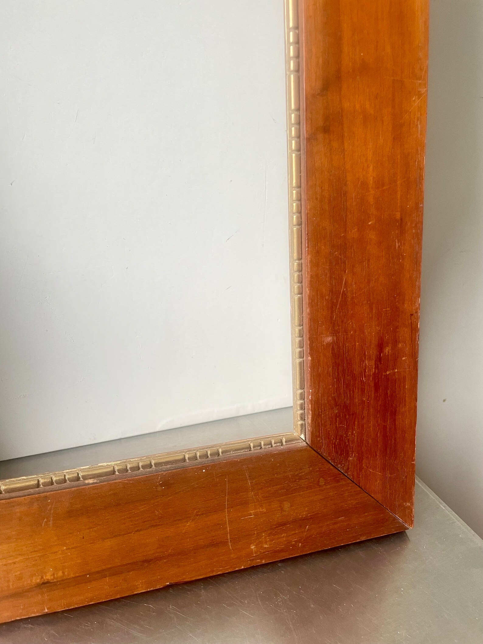 Antique Large Wooden Frame Gilded Border - Etsy
