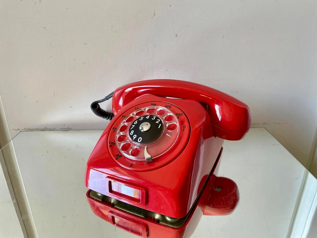 Vintage RED Rotary Danish Design Telephone 1960’s - Etsy