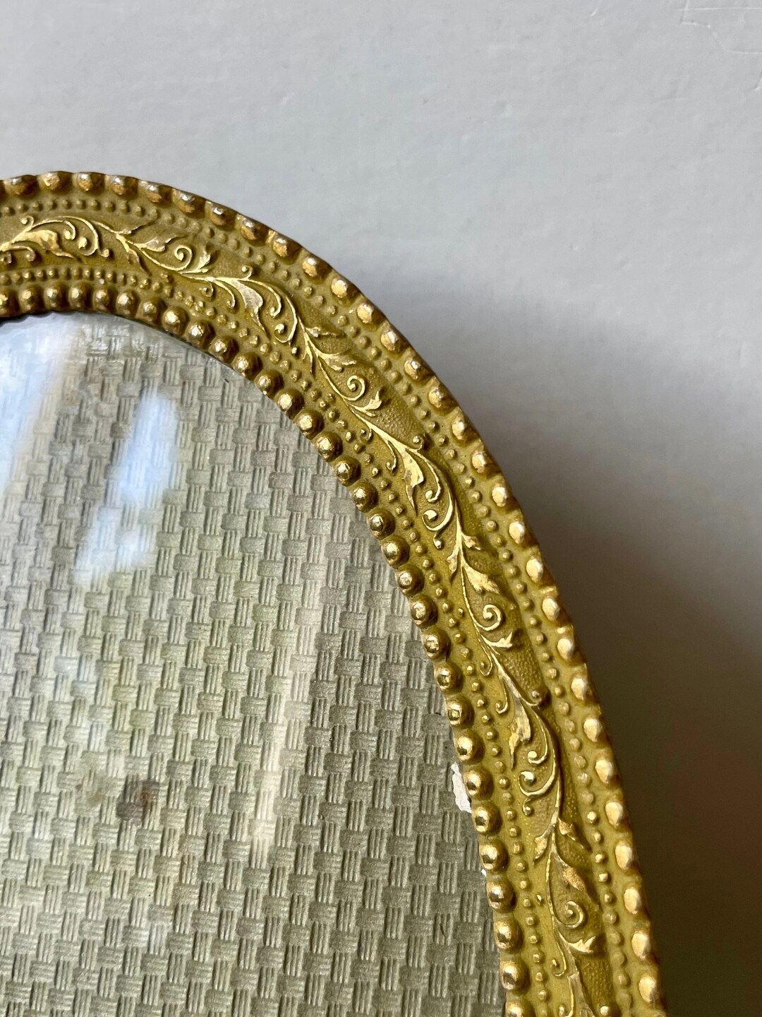 Antique Metal Oval Picture Frame 22.5 Cm X 13 Cm - Etsy