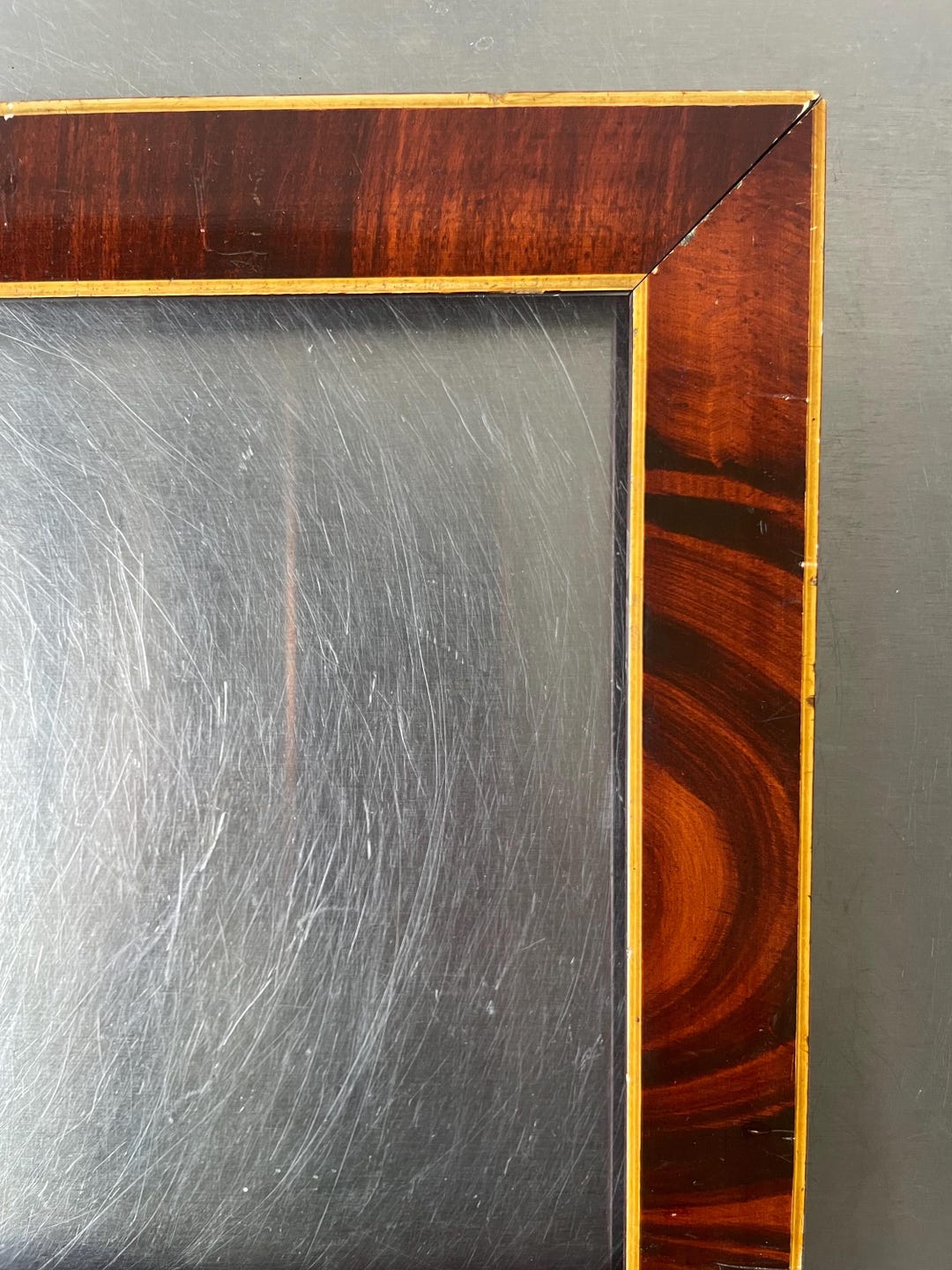 Antique Wooden Frame Intarsia Borders 26.5 Cm X 22.5 Cm - Etsy