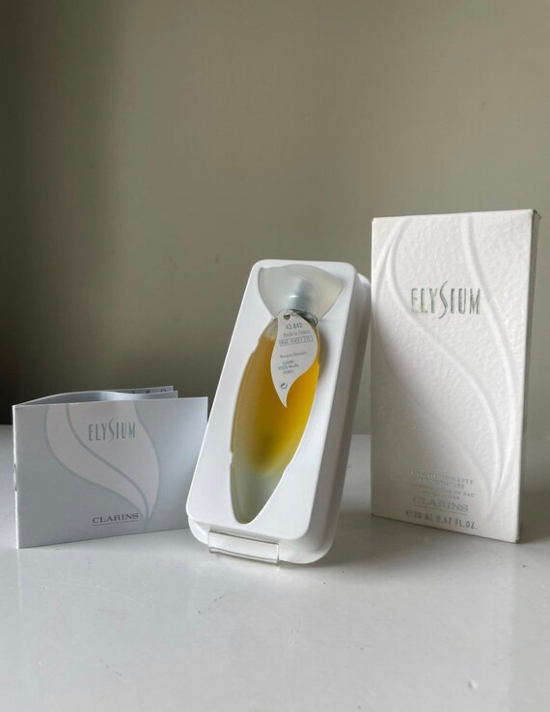 ELYSIUM da Clarins Concentrated Eau de Toilette (1993) Vintage 20 ml ...