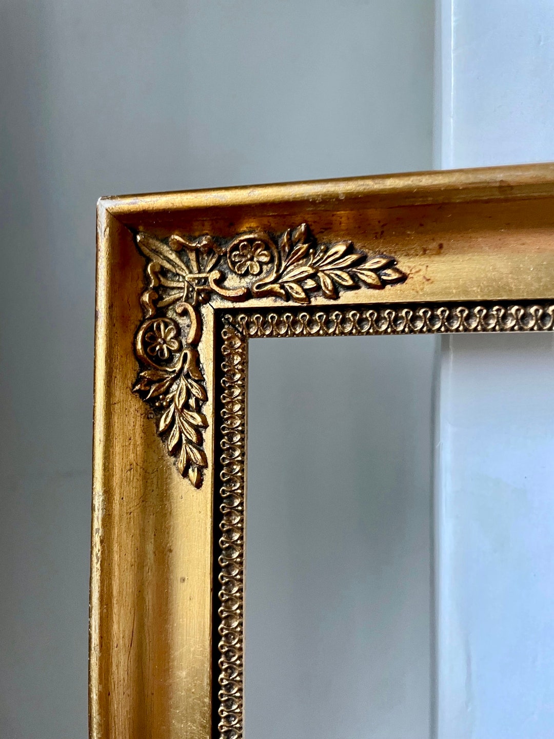 Antique Empire Style Frame Gilded Wood Measurements 44 Cm X 32.5 Cm - Etsy