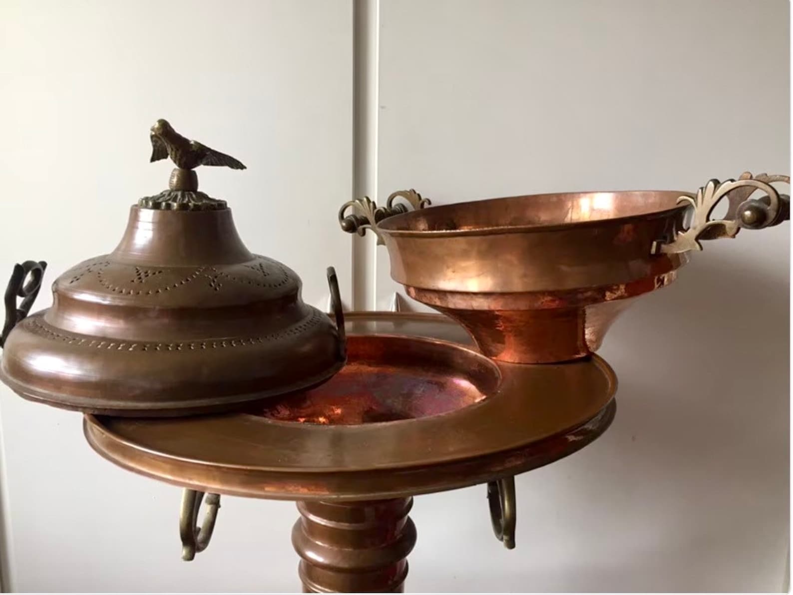 Ottoman Turkish Copper Brazier Mangal Antique - Etsy
