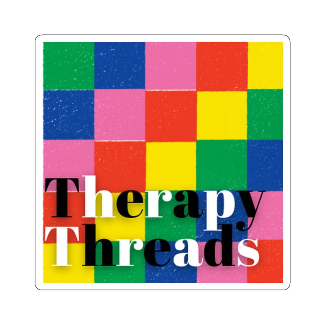 3”x3” Therapy Threads Sticker - Etsy