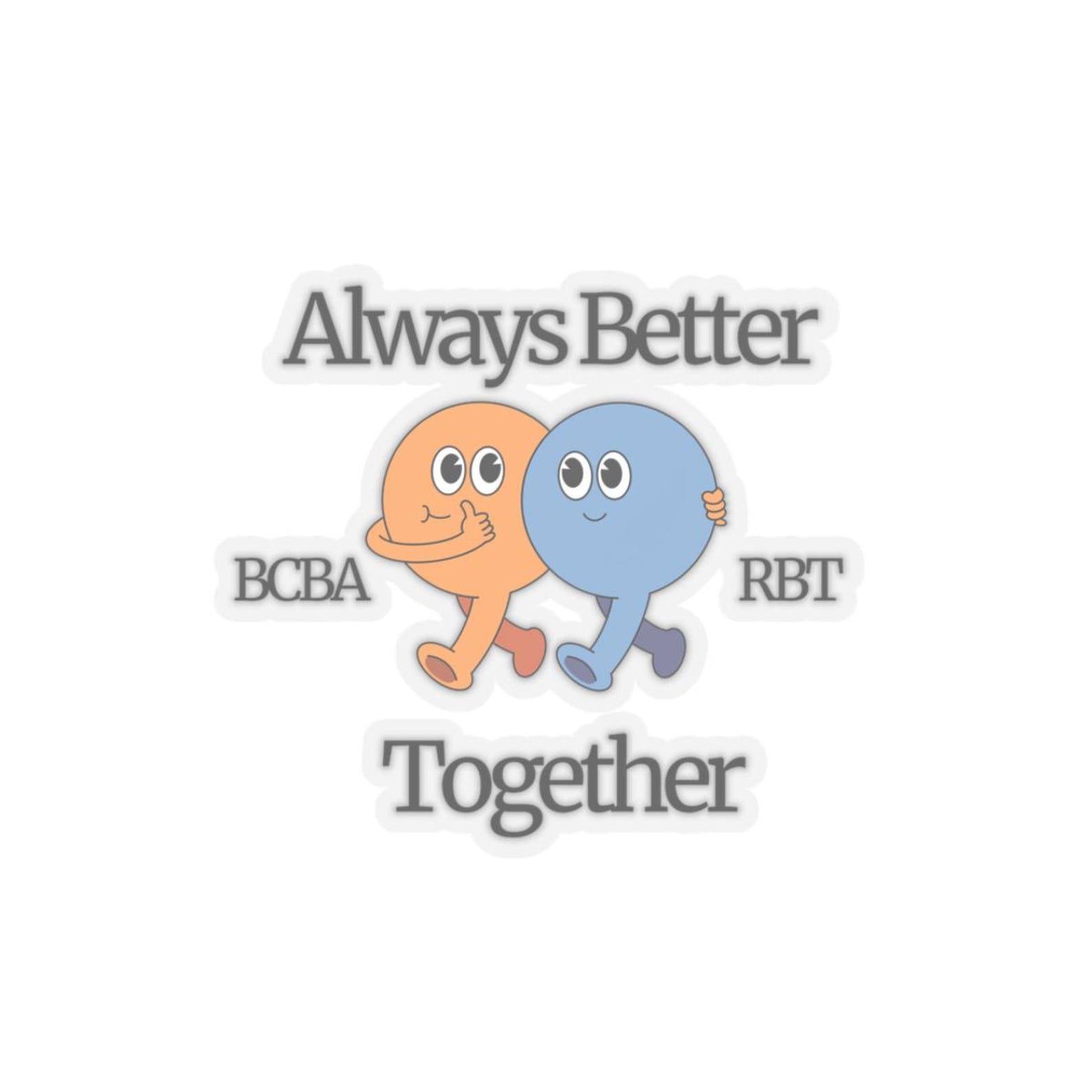 3x3 BCBA and RBT Besties Sticker for Slps Ots Pts Bcbas, Rbts ...