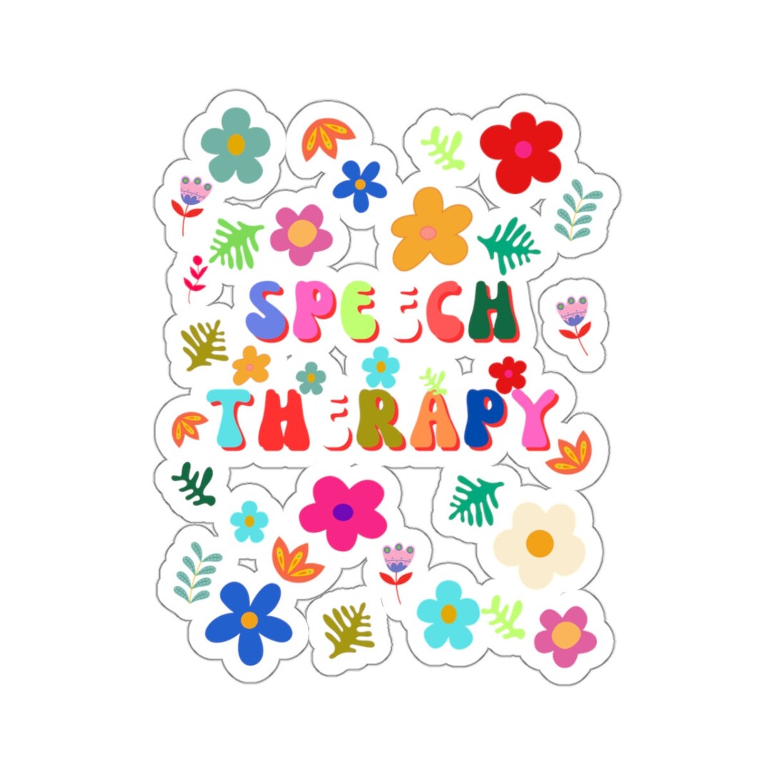 Speech Therapy Flower Power Sticker, Perfect for Speech Therapists ...