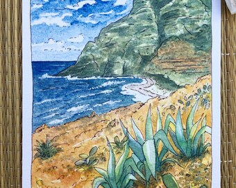 Tenerife Mt Teide Vintage Travel Poster - Etsy