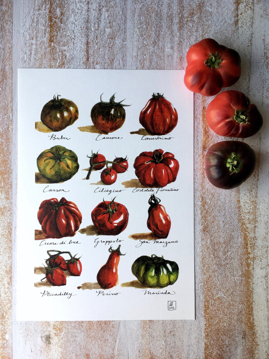 Tomato Chart - Kitchen Aid - Tomatoes - Fruit - Varieties - Veggies ...