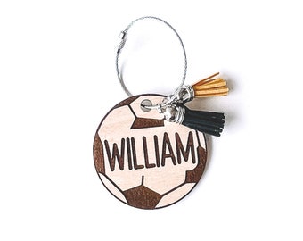 Soccer Backpack Keychain - Etsy