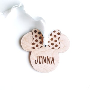 Personalized Mouse Name Tag, Kids Bag Tag, Custom Park Inspired Luggage ...