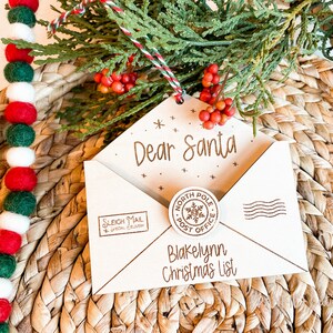 Personalized Christmas Ornament, Dear Santa Ornament, Santa List Holder ...