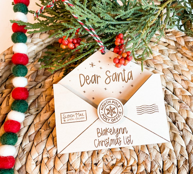 Personalized Christmas Ornament Dear Santa Ornament Santa - Etsy