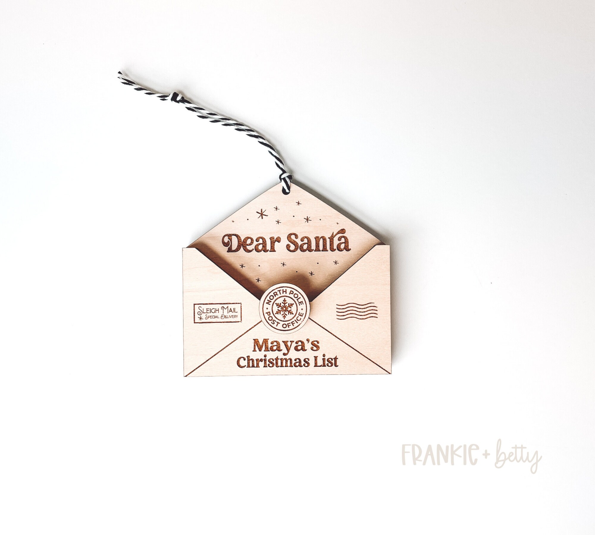 Personalized Christmas Ornament Dear Santa Ornament Santa - Etsy
