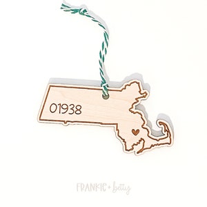 Christmas Ornament City, Hometown State Personalized Wood Ornaments ...