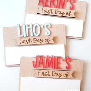 Personalized First Day of School Sign Back to School Photo - Etsy