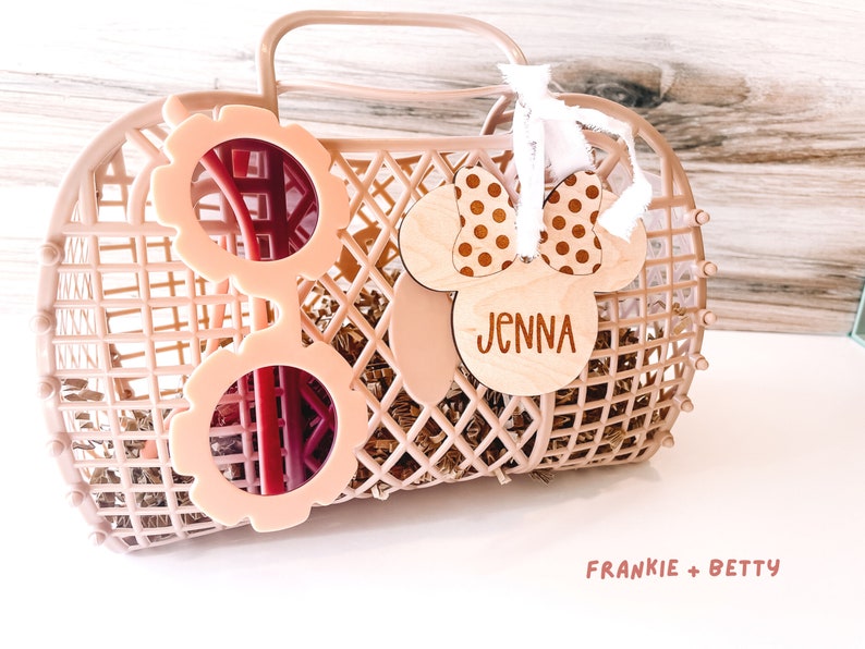 Personalized Mouse Name Tag Kids Bag Tag Custom Park - Etsy