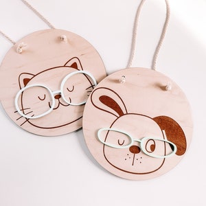 Puppy Wood Hanging Sign, Mini 6 Round Wood Dog Sign, Boho Baby Decor ...