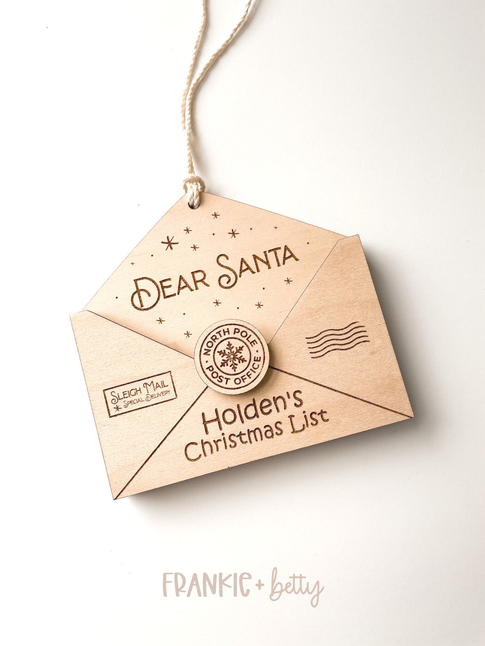 Personalized Christmas Ornament Dear Santa Ornament Santa - Etsy