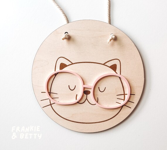 Cat Wood Sign Mini 6 Round Wood Sign Boho Baby Decor - Etsy