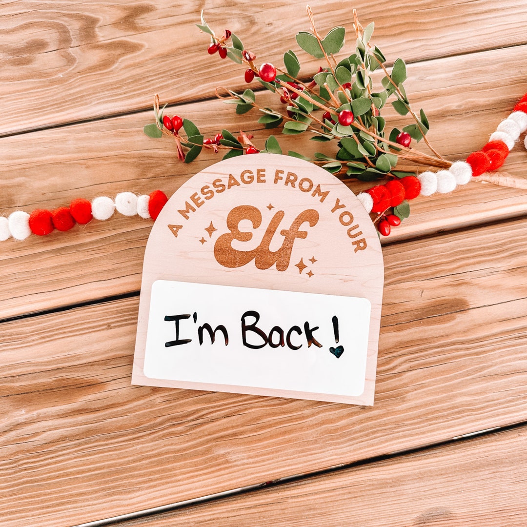 Elf Message Board, Message From Your Elf, Elf Prop, Christmas Decor ...