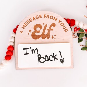 Elf Message Board, Message From Your Elf, Elf Prop, Christmas Decor ...
