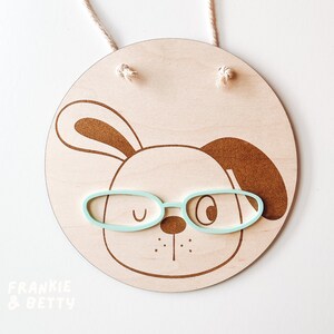 Puppy Wood Hanging Sign, Mini 6 Round Wood Dog Sign, Boho Baby Decor ...