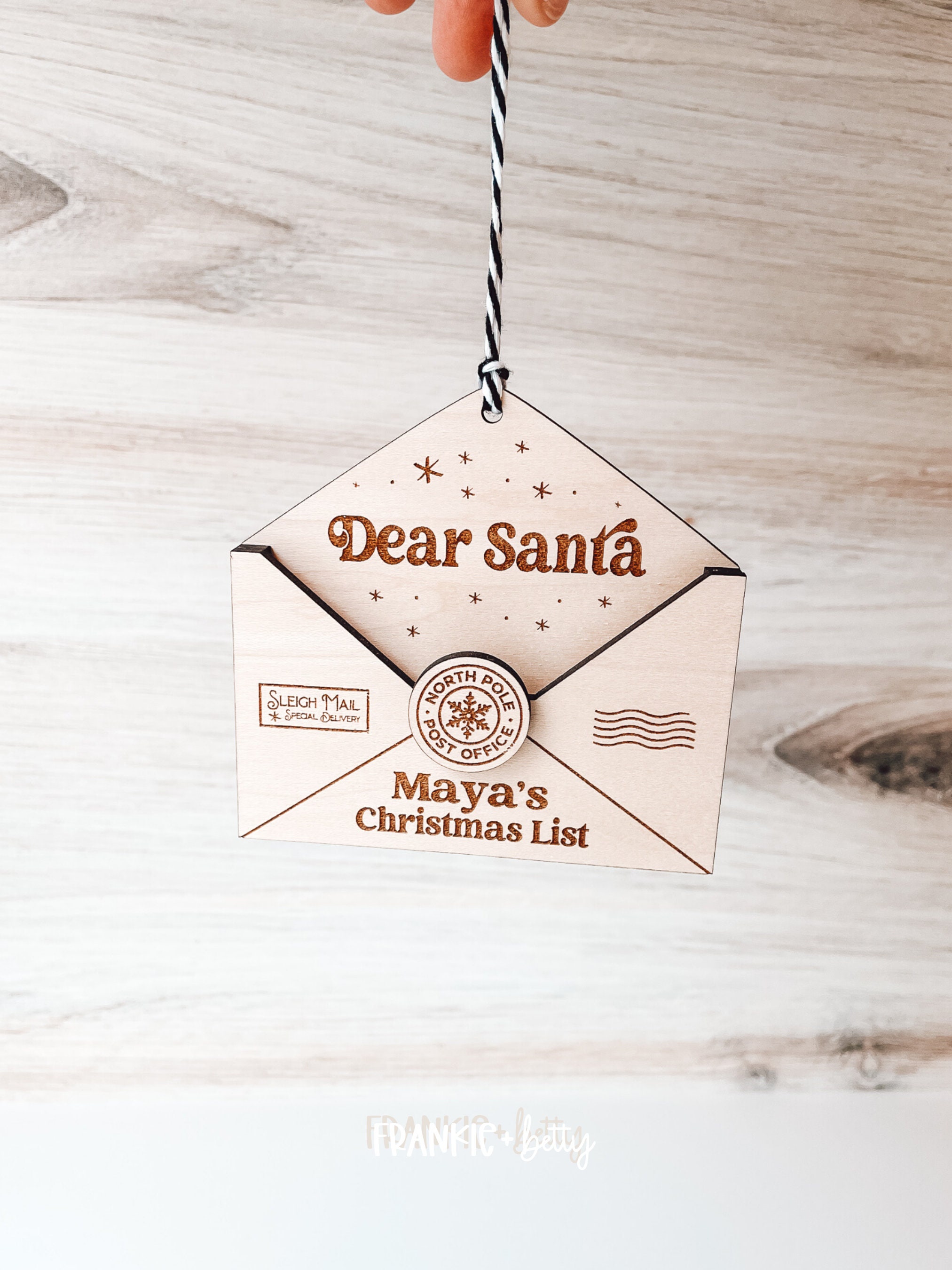Personalized Christmas Ornament Dear Santa Ornament Santa - Etsy