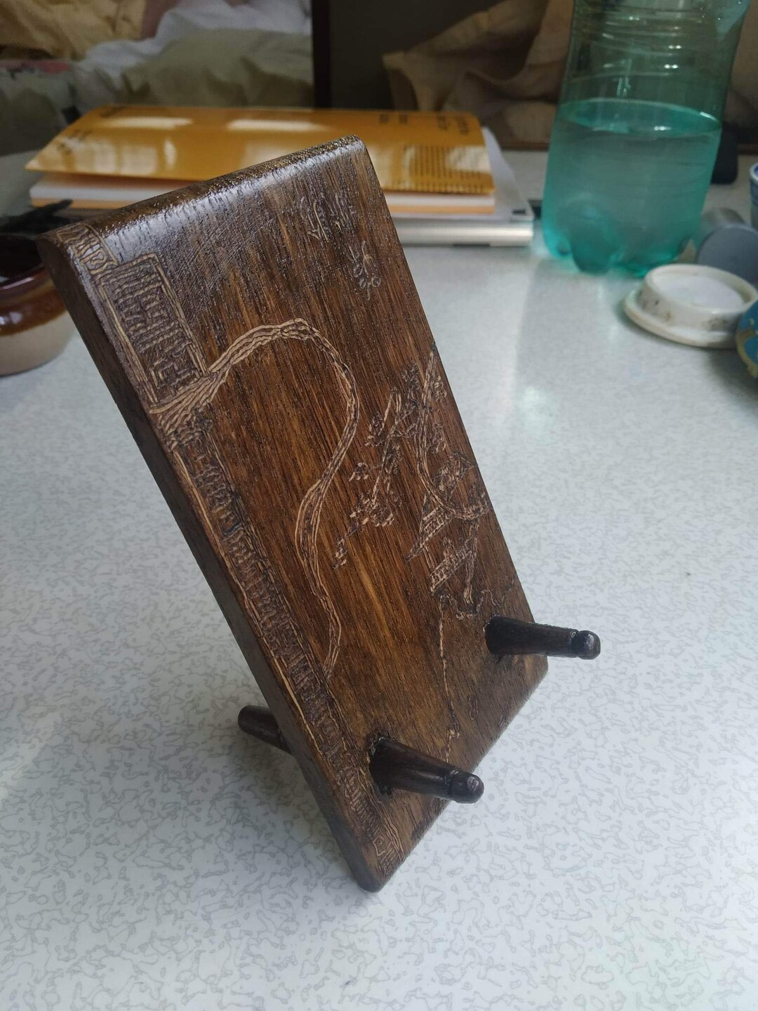 Handmade Wooden Phone Stand Universal Hand-crafted Phone Stand Made ...