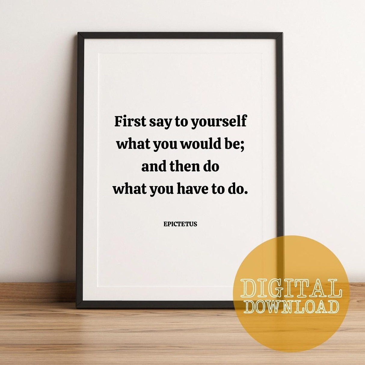 Epictetus Quote, Stoic Wall Art Printable, Stoicism Home Decor PDF ...