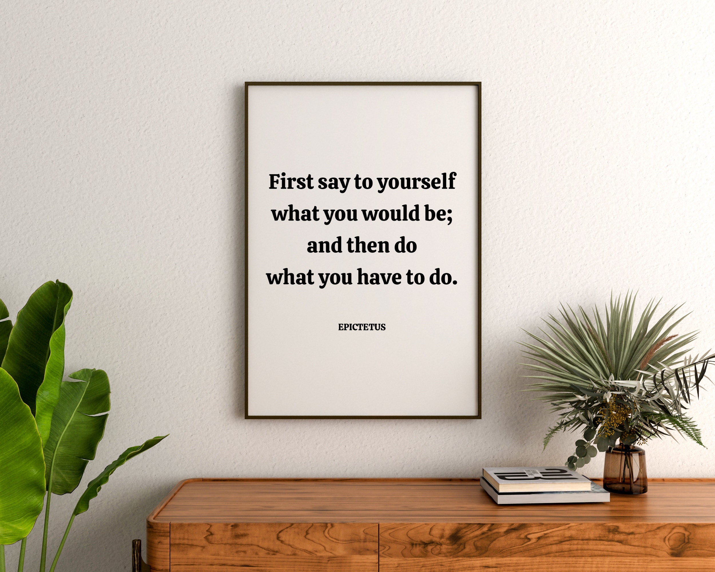 Epictetus Quote, Stoic Wall Art Printable, Stoicism Home Decor PDF ...