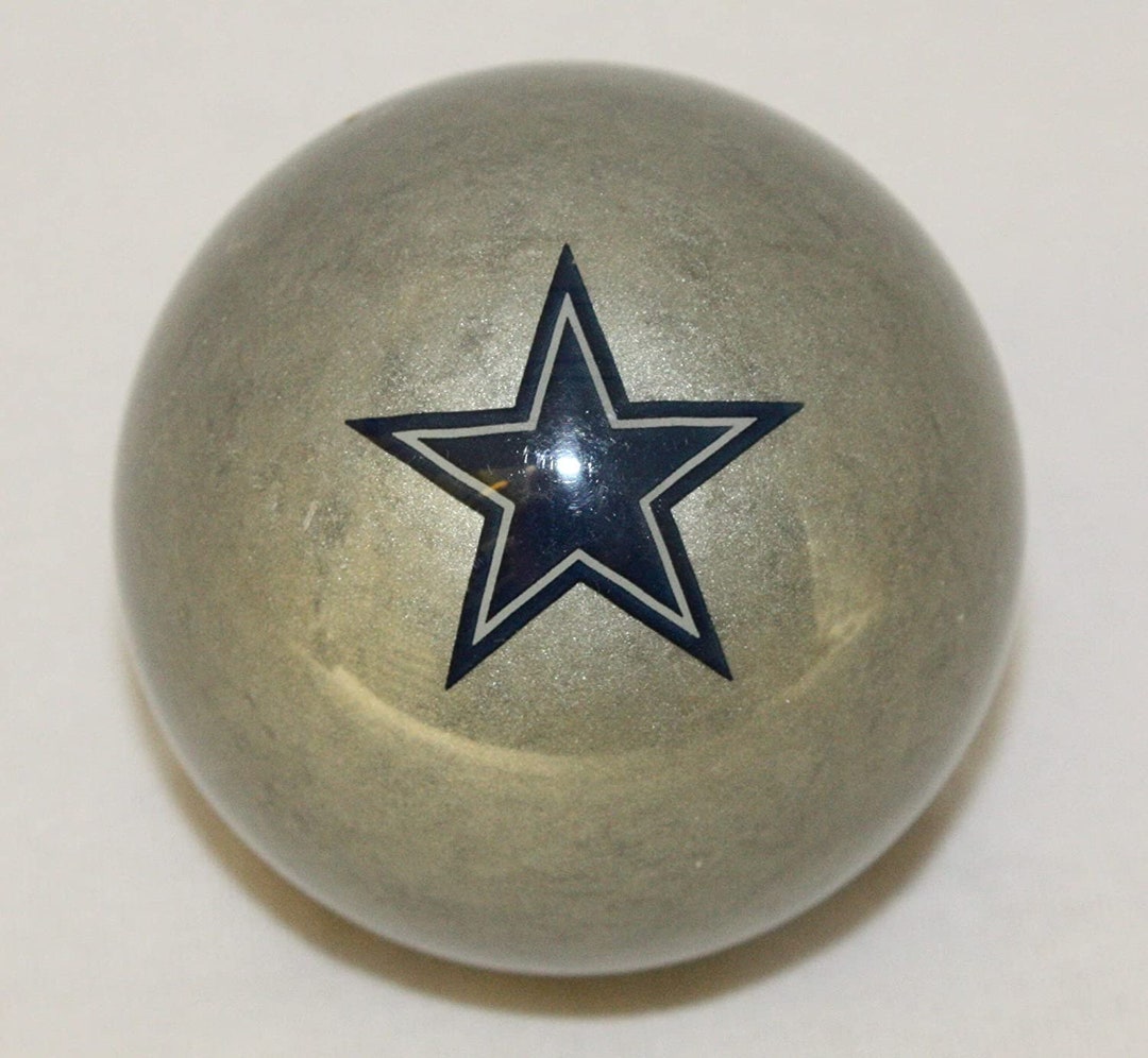 Officially Licensed NFL Dallas Cowboys Silver Billiard Pool Cue Ball - Etsy