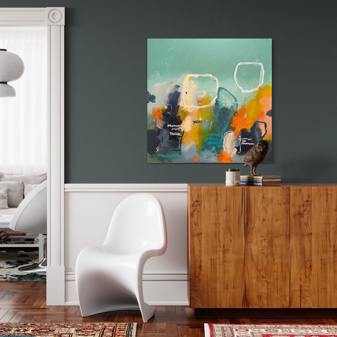 Original Abstract Acrylic Painting on Gallery Wrapped Canvas • the ...