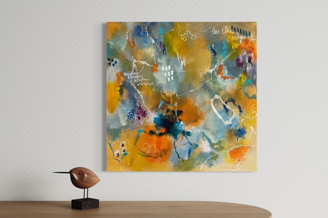 Original Abstract Acrylic Painting on Gallery Wrapped Canvas • Get ...