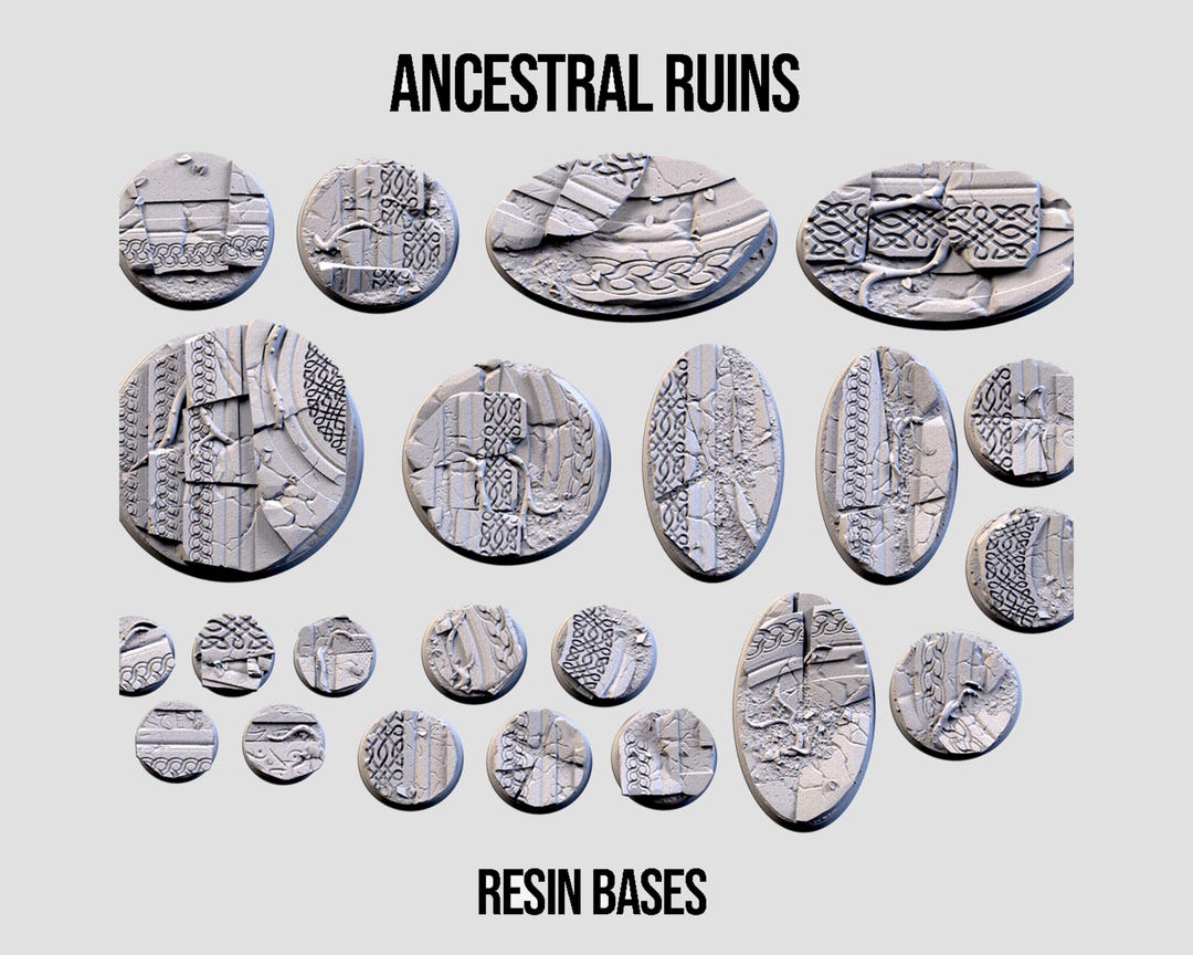 Ancestral Ruins Scenic Resin Bases by Txarli Factory for Tabletop ...