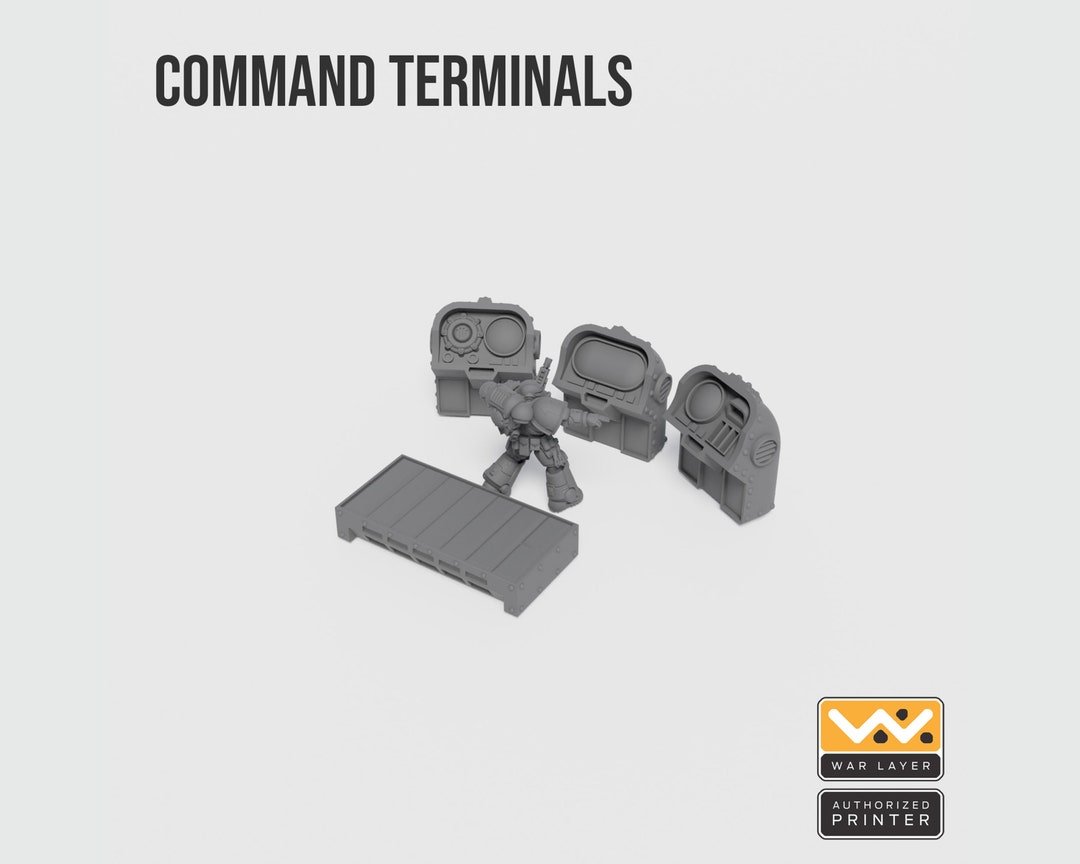 Command Terminals Scatter Terrain Set for Warhammer 40k, Age of Sigmar ...