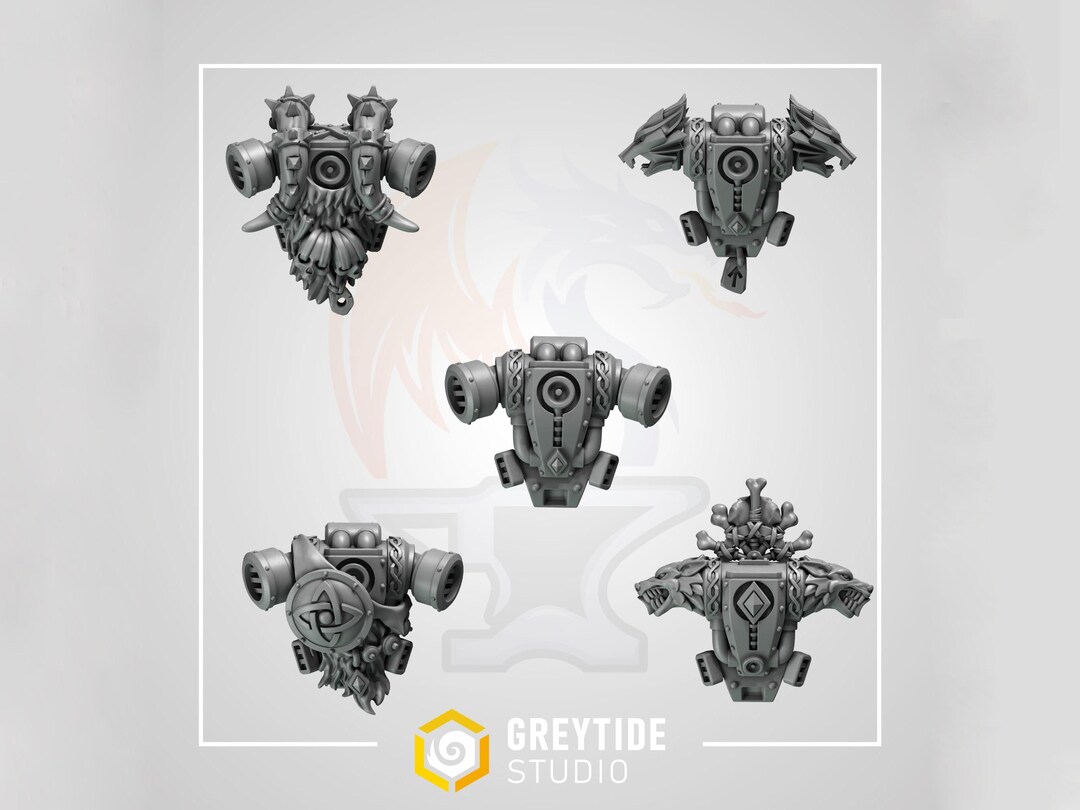 Backpacks 5x Upgrade Kit Primal Hounds Grey Tide Studios - Etsy