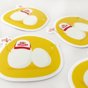 Egg Sticker, Laptop Sticker, Water Bottle Sticker, Vinyl Sticker, Eco ...