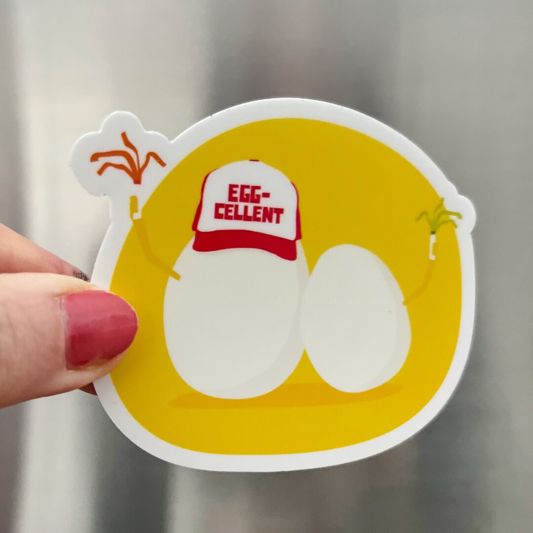 Egg Sticker, Laptop Sticker, Water Bottle Sticker, Vinyl Sticker, Eco ...