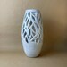 Hand Pierced Carved Ceramic Vase - Etsy