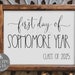 First Day of Sophomore Year Sign PRINTABLE - Etsy