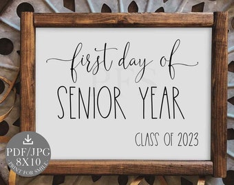 Senior Year Printable - Etsy