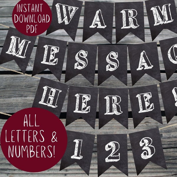 Chalkboard Banners - Etsy