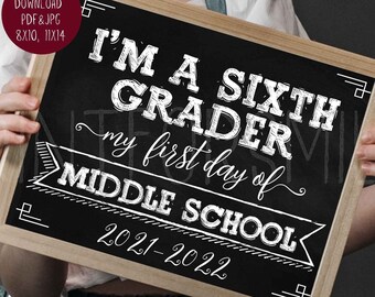 6th Grade Sign | Etsy