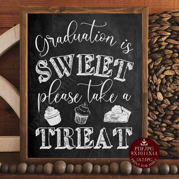 Graduation Sweet Treat Sign - Etsy