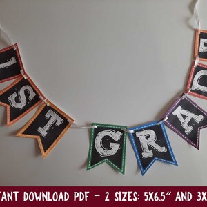First Day of 1st Grade Banner PRINTABLE - Etsy