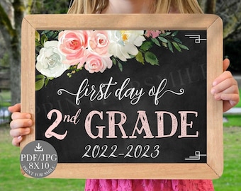 Second Grade Sign - Etsy